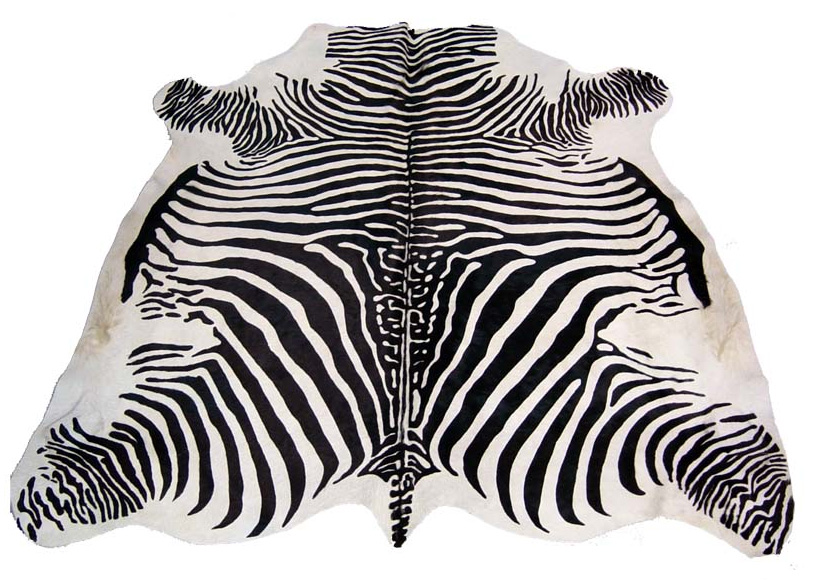 Piel de Cebra teñida.